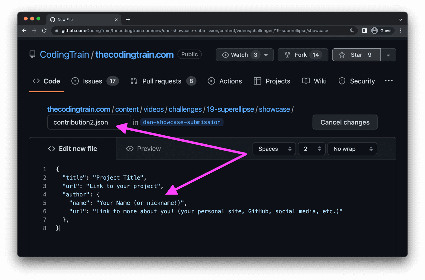 Passenger Showcase Guide / The Coding Train